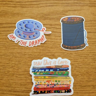 Seam Ripper Sticker, Cute Sewing Stickers, Sewing Machine Sticker ...