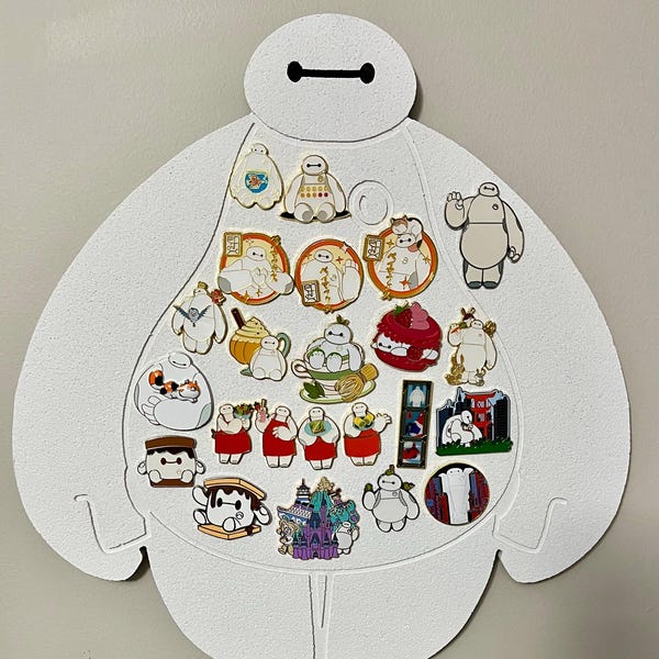 Baymax Cork Board With Engraved Detailing. Baymax Pin Display. Disney ...