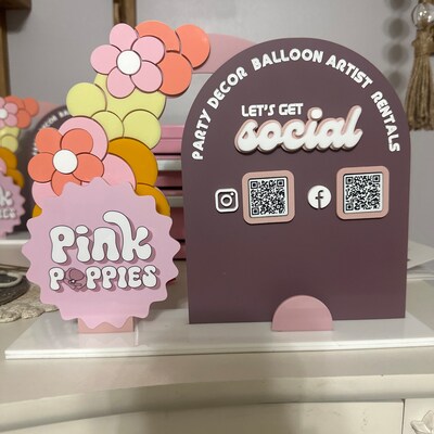 Custom How It Works Sign Table Top Display Sign With Acrylic 3D Icons ...