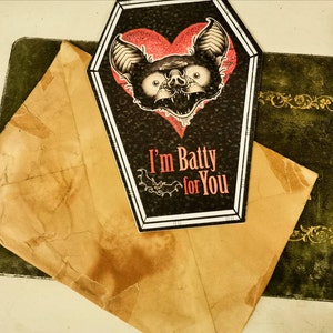 NEW COFFIN CARDS I'm Batty for You Alternative Anniversary, Valentine ...