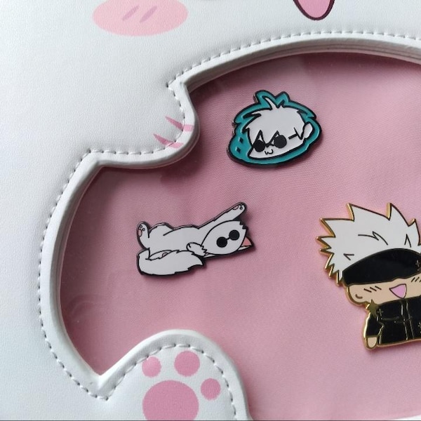 Gojocat Anime Hard Enamel Pins | Cosplay Comic Con Jjk Accessories ...
