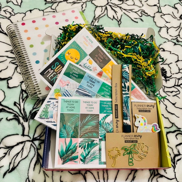 Planner Envy Subscription Box TRIAL. Planner Stickers, Planner Clips ...