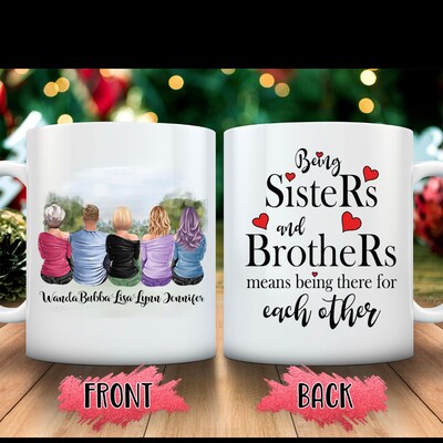 Personalized Siblings Coffee Mug Life is Better With Siblings Sister ...