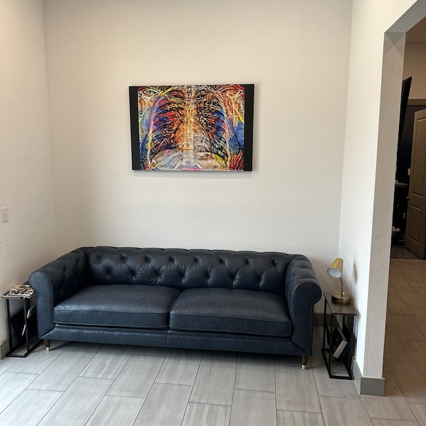 Brain Anatomy Art, Ready to Hang Canvas, Radiology Wall Art Science ...
