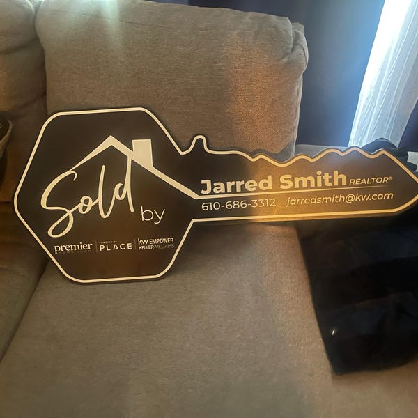 Realtor Sold Sign, Realtor Key Sign, Sold Sign, Realtor Sign, Real ...