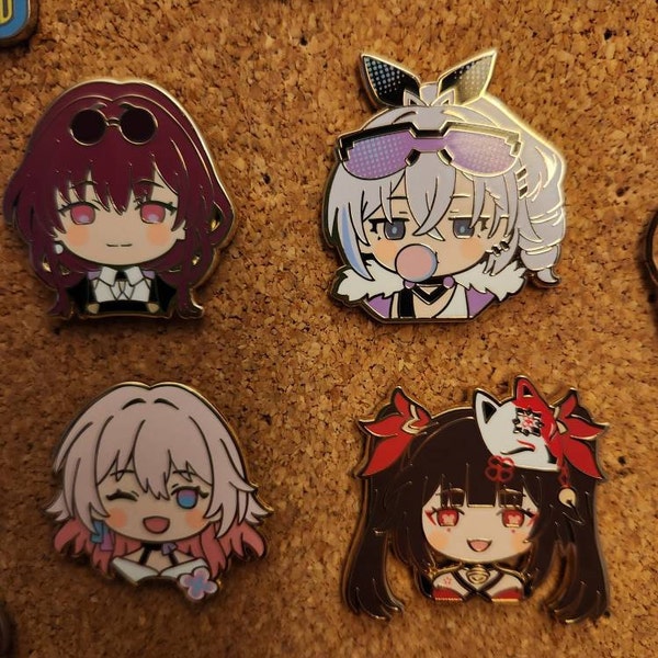 HSR Sampo and Sparkle the Masked Fools Honkai Star Rail Hard Enamel Pin ...