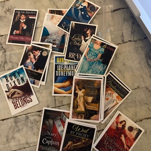 Waterproof Hand-cut Custom Book Cover Vinyl Matte Stickers for - Etsy