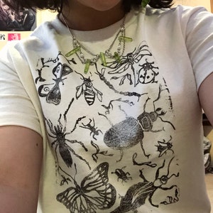 Bug Design Cotton T Shirt - Etsy