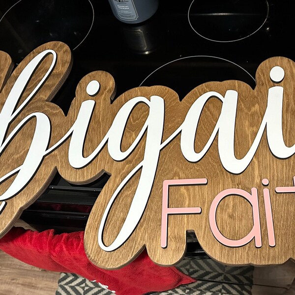 Personalized Name Sign, Boho Name Sign, Outline Name Sign, Name Sign ...