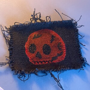 Hand Painted Gothic Patches, Band Patches, Custom Patches Iron on Ice ...