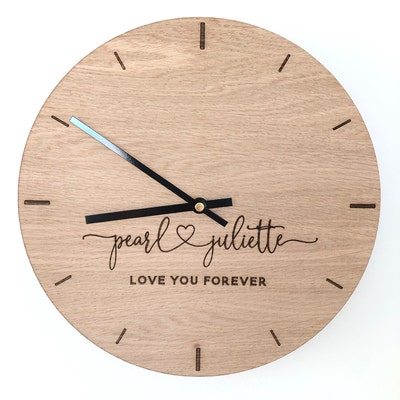 Personalised Couples Clock - Etsy