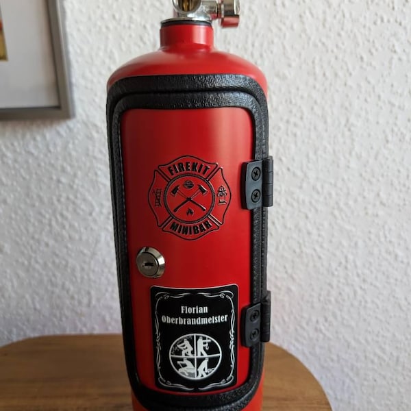 Personalized Fire Extinguisher Small Mini Bar, Gift for Him, Whisky Set ...