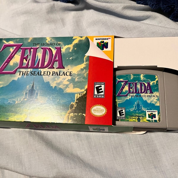 The Legend of Zelda the Sealed Palace N64 Custom Box and Tray Gamer ...