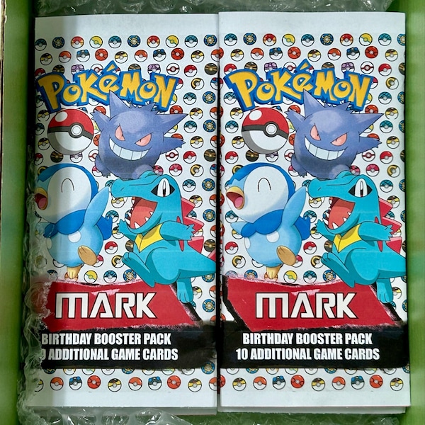 Booster Pack DIY Template PDF With Fold and Cut Guides Pokemon Pack ...