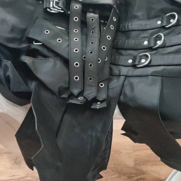 Premium Handmade Black Leather Bar Vest for Men Biker Style - Etsy