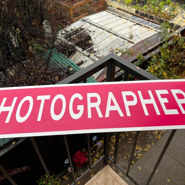 Photographer, Photographer Gift, Photographer Sign, Portrait ...