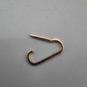 14K or 18K Solid Gold Double Jump Rings Rose White Gold 7mm 8mm 9mm ...