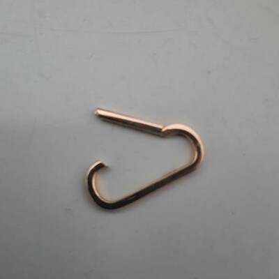 14K or 18K Solid Gold Double Jump Rings Rose White Gold 7mm 8mm 9mm ...