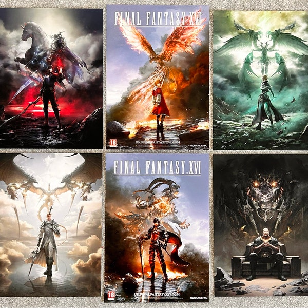 Final Fantasy 16 Character Posters Many Sizes - Etsy