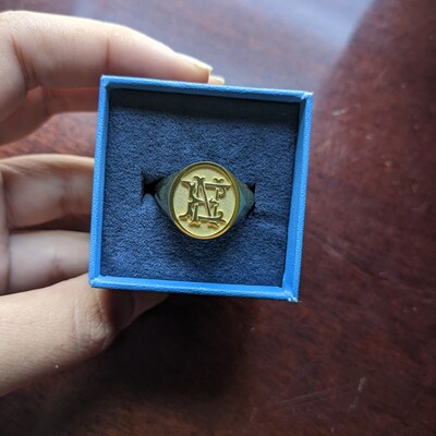 Custom Engraved Rings, Custom Signet Ring, Engraved Signet Ring ...