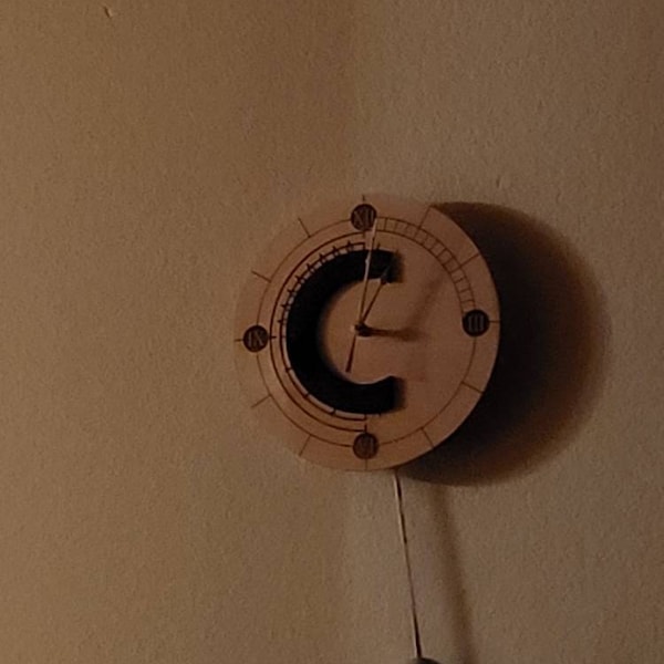 Wooden Chrono Trigger Clock With Swinging Pendulum - Etsy