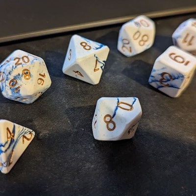Porcelain Dice Set made to Order - Etsy