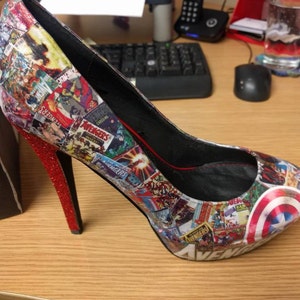 Custom INCREDIBLE HULK Inspired Comic Book Heels / Shoes | Etsy