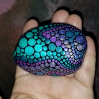 Small Painted Stones for House Plants and Gardens Hand Painted Dot Art ...