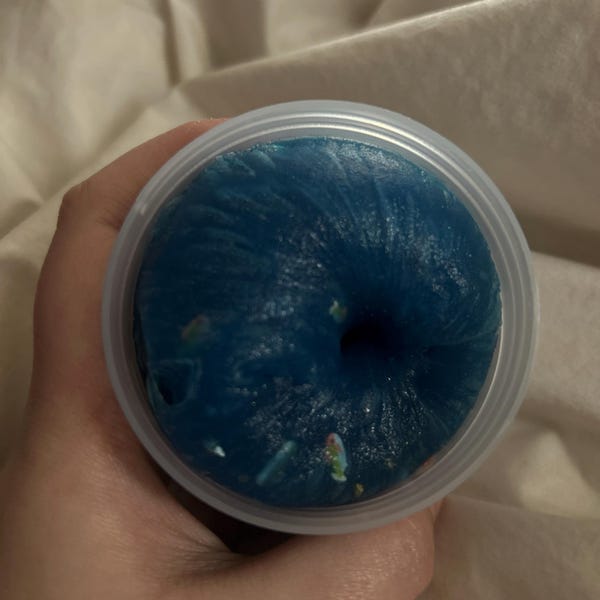 Blue Raspberry Slushie - Clear Crunchy Slime - Etsy UK