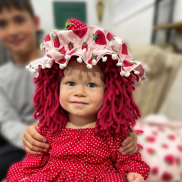 Mop / Mob Cap Pattern - Newborn Baby , Toddler, Girl Plus 18 Inch Doll ...