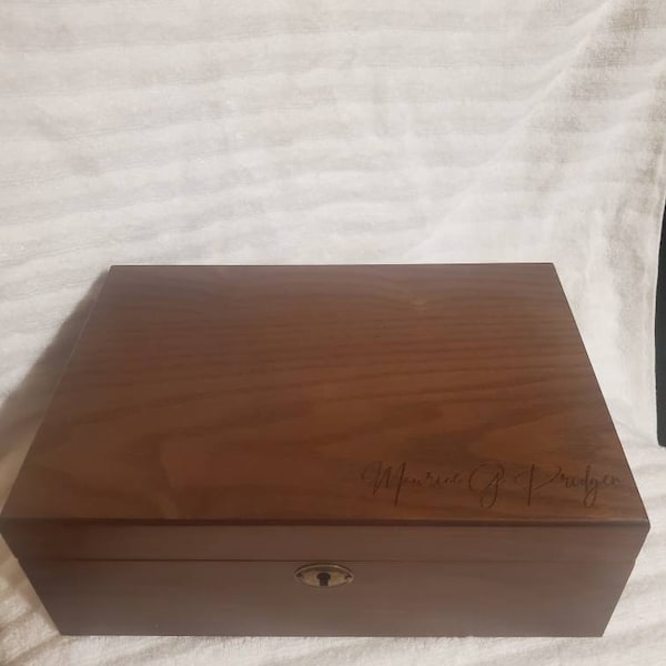Watch Case With Key and Lock for Men, Personalized Watch Box, Engraved ...