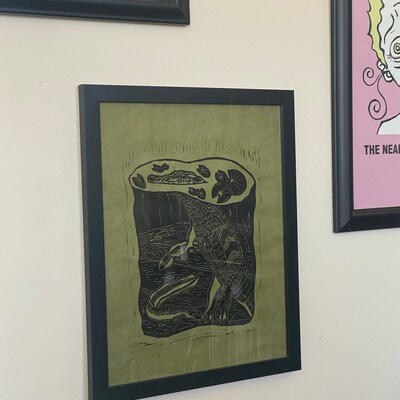 Mini Cicada Linocut Print - Etsy