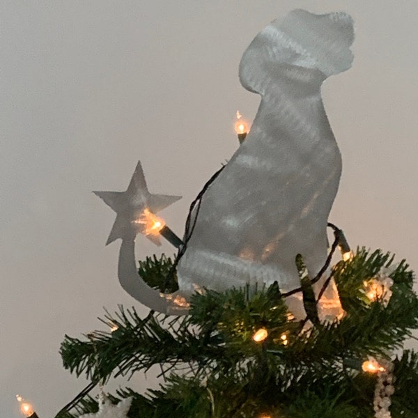 Labrador Retriever, Dog Tree Topper, Holiday Decoration, Aluminum ...