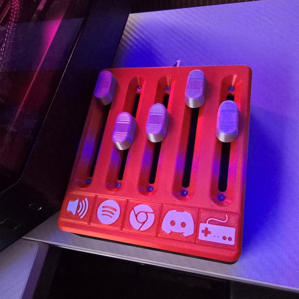 Custom PC Volume Mixer MK2: USB Midi Controller mit magnetischen ...