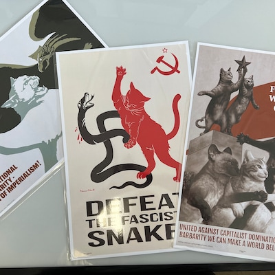 Soviet Cat Poster Full Mobilization for Critical Medical - Etsy