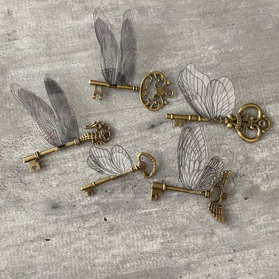 10 X Flying 'magical' Keys With Wings Various Types and Sizes 10KEY10 ...