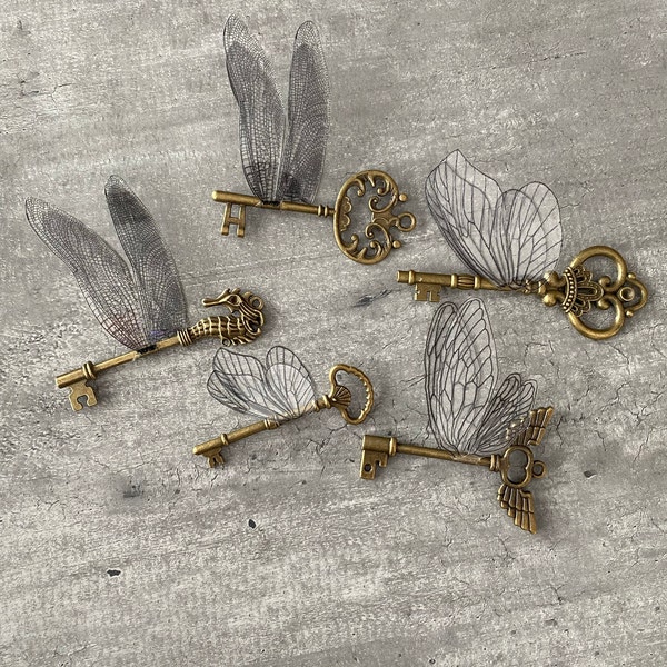 5 X Flying Keys With Wings – Various Types and Sizes – 5KEY5 - Etsy