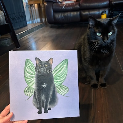 Cat Meme Original Paintings With Mini Easel - Etsy