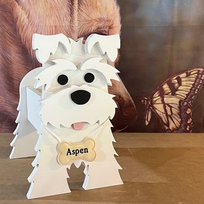 Cockapoo Planter, Jig Saw Pattern, Garden Ornament, Wooden Pet, Planter ...