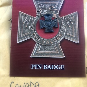 Victoria Cross Pin Badge - Etsy
