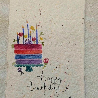 Ultra Thick Handmade Watercolor Paper With Deckle Edge, 500GSM 15 ...