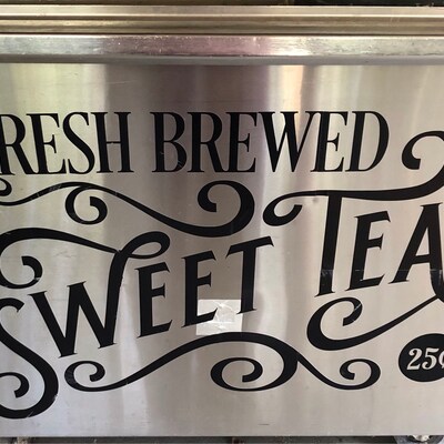 Sweet Tea Svg Download. Fresh Brewed Sweet Tea Sign Design Svg. Rustic ...