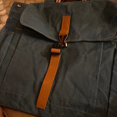 Waxed Canvas Backpack for School , Diaper Bag Backpack Purse , Teal ...