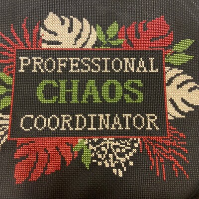 Professional Chaos Coordinator Cross Stitch Pattern funny Office ...