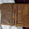 Dark Brown Flower Leather Journal Diary Notebook - Etsy