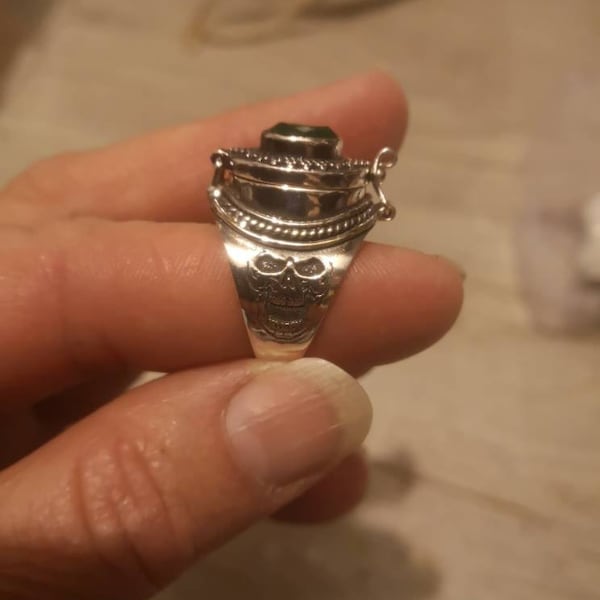 Silver Skull Ring, Skull Ring, Skeleton Ring, Gothic Ring, Horror Ring ...