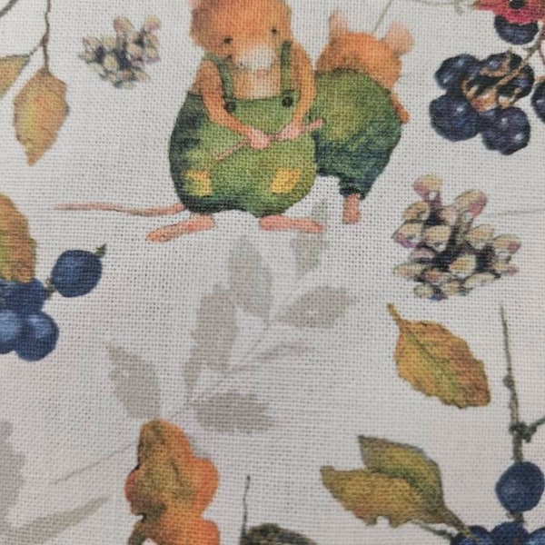Acufactum - Hedge Mice - Fat Quarter (approx) 18" X 30" - Etsy