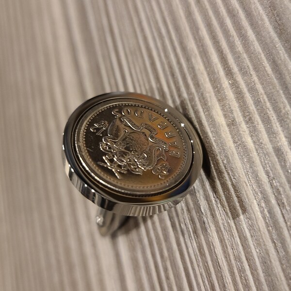 Coin Cufflinks -canada 90th Anniversary, Royal Canadian Mint- 5 Cent ...