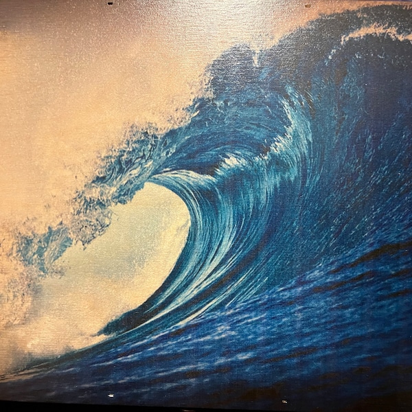 Blue Ocean Wave Memory Box - Etsy