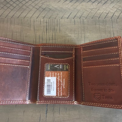 AG Wallets Personalized Mens Handmade Vintage Distressed Leather ...